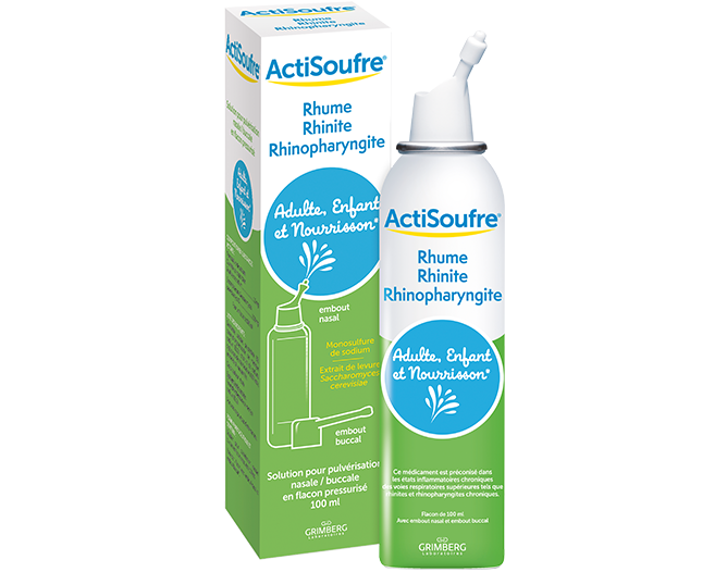 Actisoufre, nasal/mouth spray solution - Actisoufre